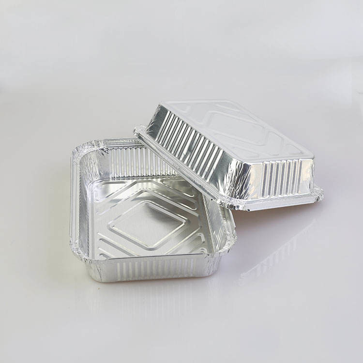 10pack Aluminum Foil Food Containers Rectangle Aluminium Disposable ...