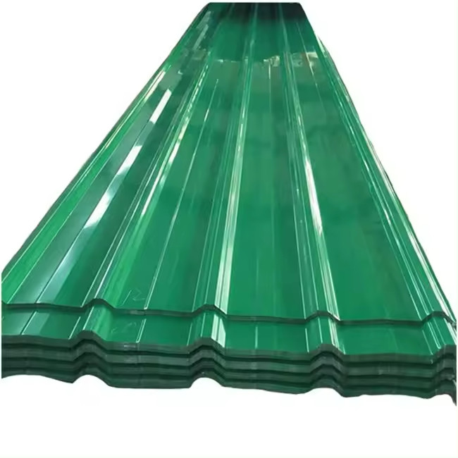 6m Iron Ibr Color Corrugated Steel Roof Sheet Galvanize Zinc Aluminum ...
